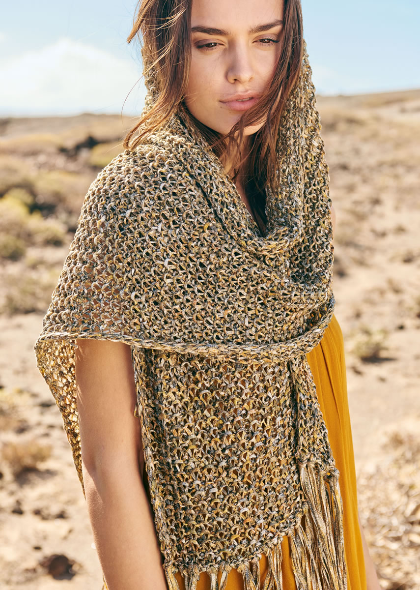 Lana Grossa SCARF IN SEEDED RIB PATTERN Dacapo Multi | FILATI ...