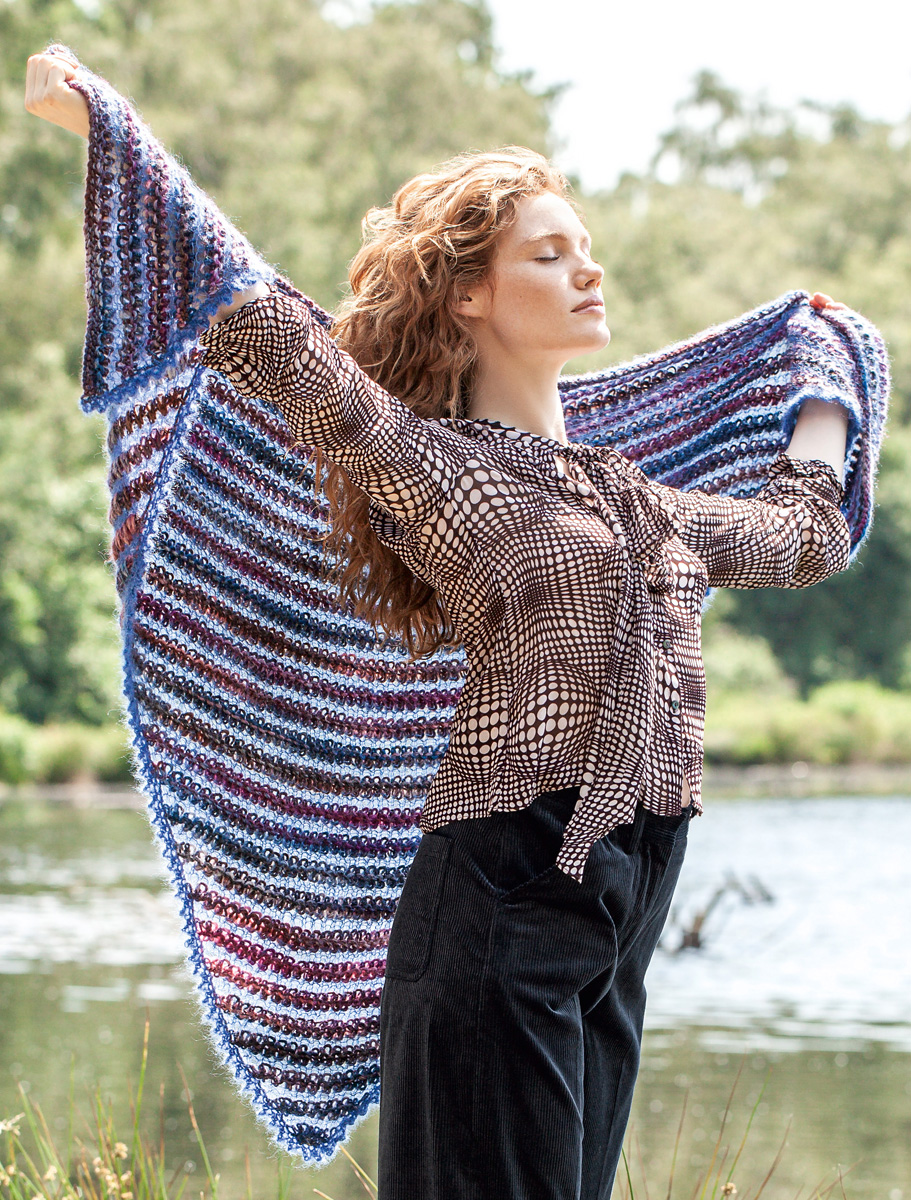 Lana Grossa SHAWL Gomitolo Mezzo/Silkhair | GOMITOLO No. 4 - Magazine ...